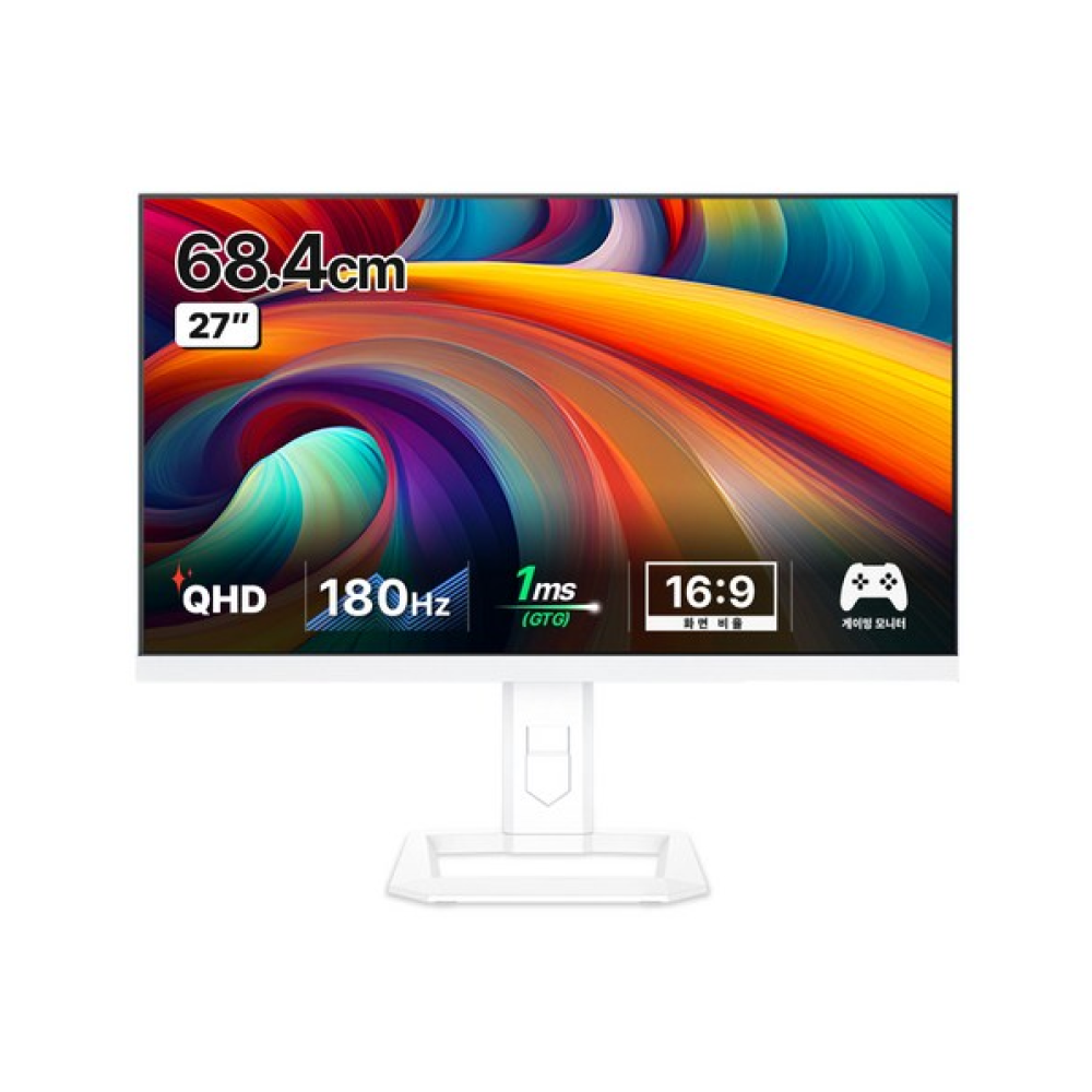 한성컴퓨터 QHD Fast IPS mini LED 리얼 180 게이밍 모니터, 68cm, TFG27Q18PM(무결점 ...